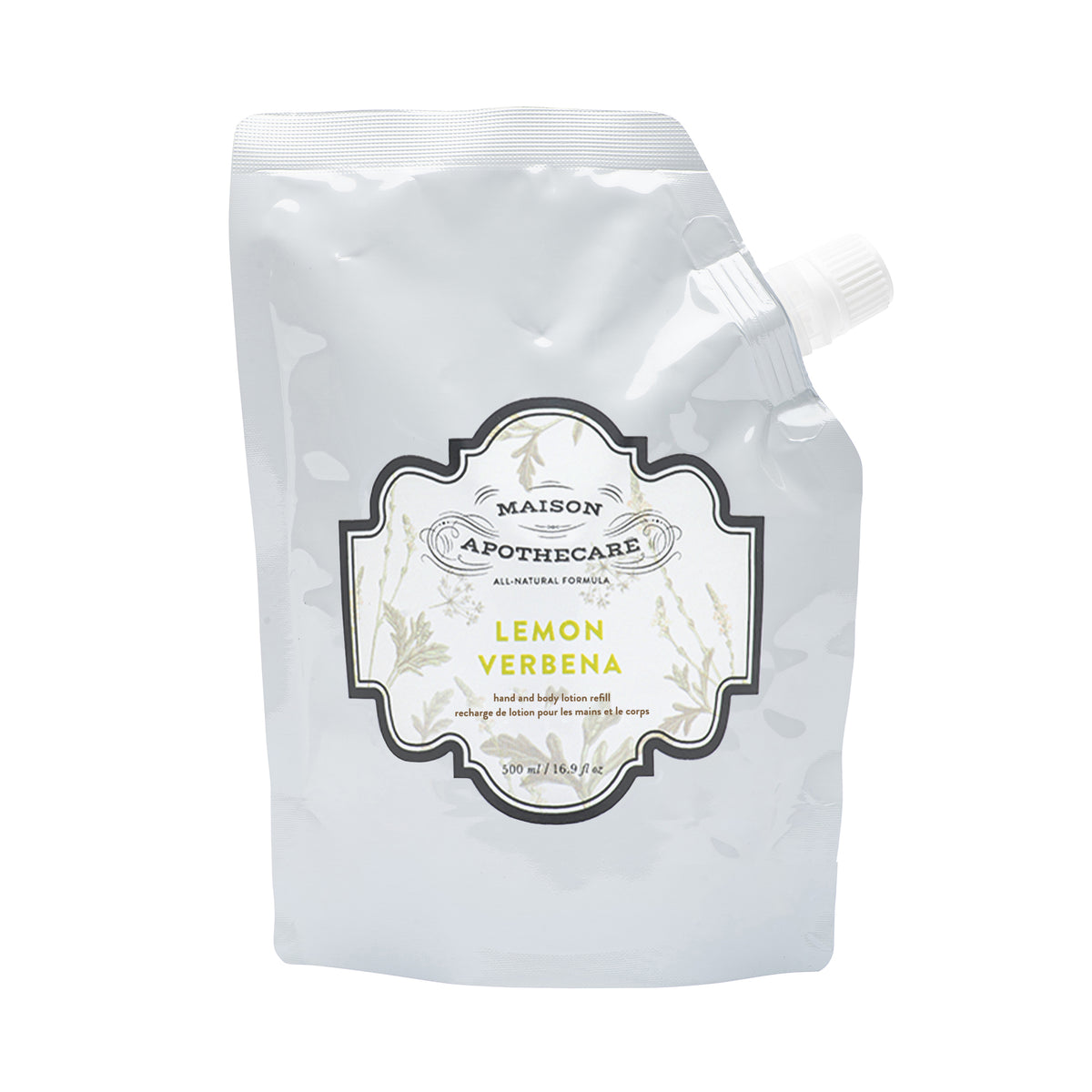 Lotion Refill Pouch - Lemon Verbena Hand and Body Lotion - 500ml ...